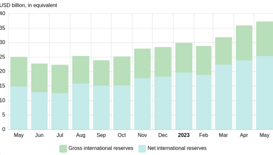 bne IntelliNews - Ukraine's international reserves reach 11-year high