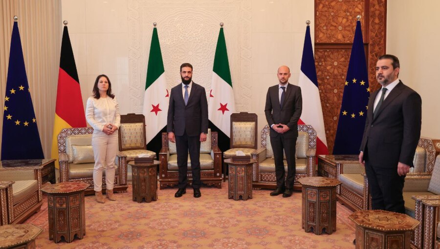 bne IntelliNews - French and German Foreign Ministers meet Syria's new ...